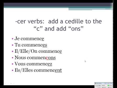 ger and cer verbs