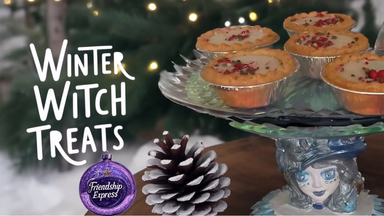 Winter Ice Witch Cake Stand ❄️🧙‍♀️ | AquaCast + Resin (Food Safe & Removable Top!)