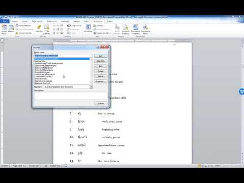 Fixing Tabs and Alignment in Word Document