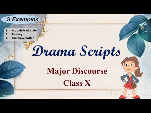 Drama Script / Examples / English/ class X/ Dr. Sharada English Classes