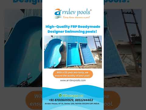 High Quality FRP Readymade Swimming pools // Arrdevpools // All India Services Available // 📞Now