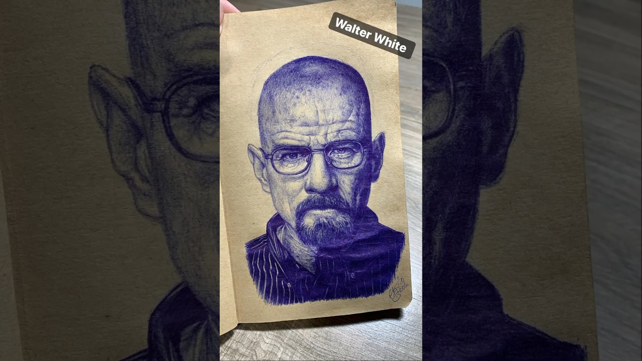 Walter White-Breaking bad #draw #drawing #drawings #portrait #breakingbad #tattoo #tatuagem