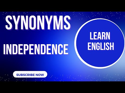 Synonyms for Independence | Learn English | English Speaking course