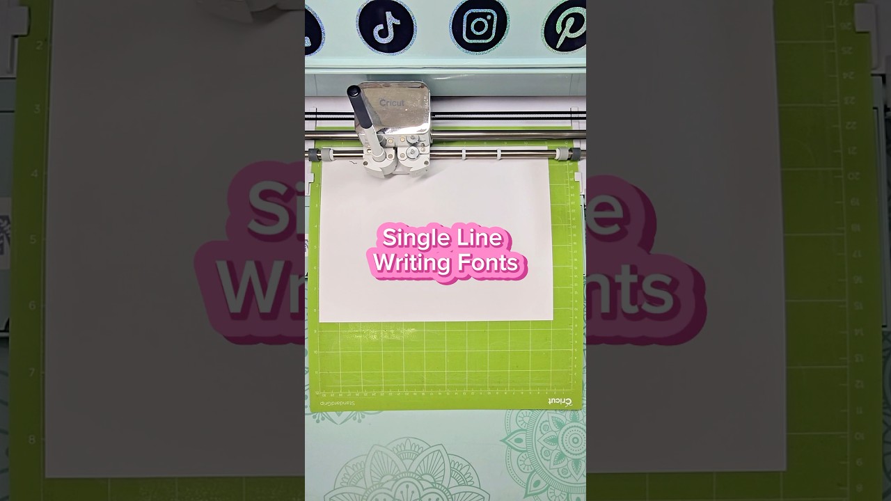 ✨ Must-Have Fonts! ✨ 3 Single Line Fonts perfect for your next Cricut writing project! 🖊️ #Cricut