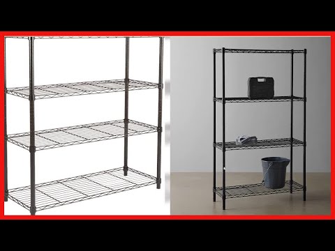 Amazon Basics 4-Shelf Adjustable, Heavy Duty Storage Shelving Unit