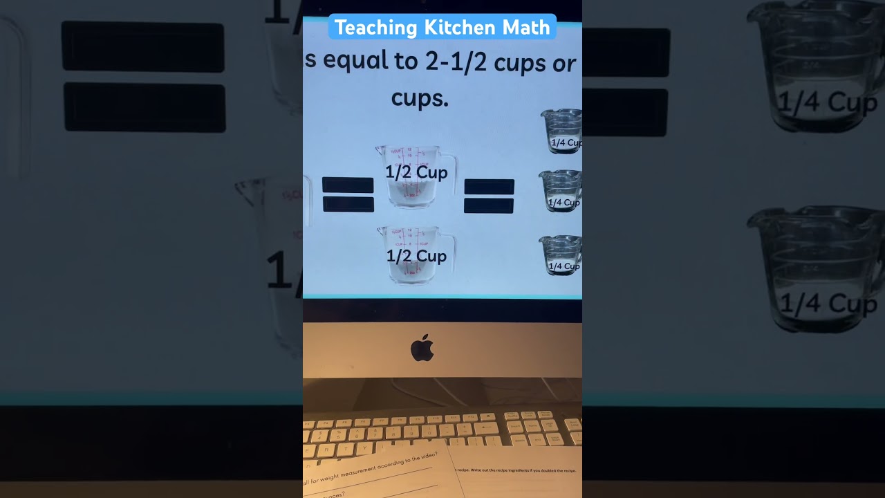 Kitchen Measurements Activities #culinarycourses #culinaryskills #highschoolteacher #middleschool