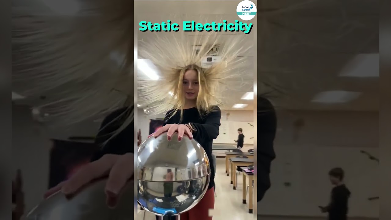 Static Electricity  🤔⚡| #Shorts #shortfeed #physics #scienceexperiment