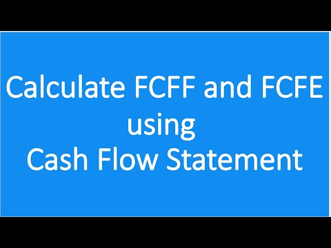 Calculate FCFF and FCFE using CFS|Free Cash Flow to the Firm Example|Free Cash Flow to EquityExample