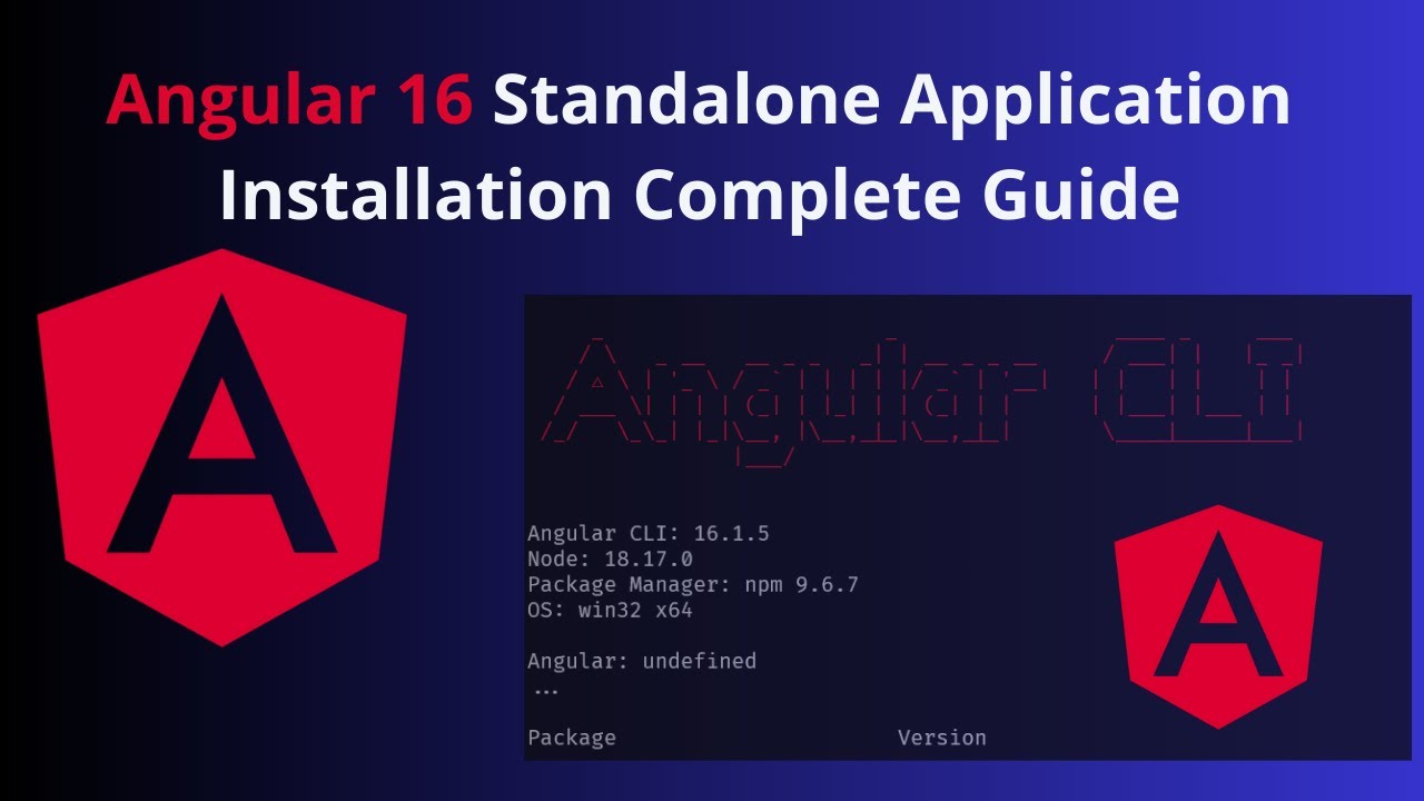 How to Install Angular 16 Standalone Application | Complete Guide | Angular16 installation | Angular