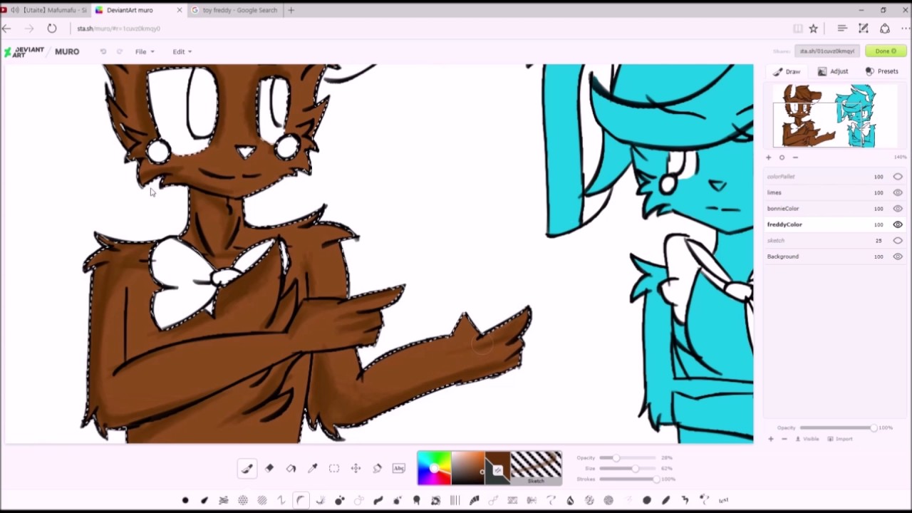 Attempting to draw with Deviantart Muro