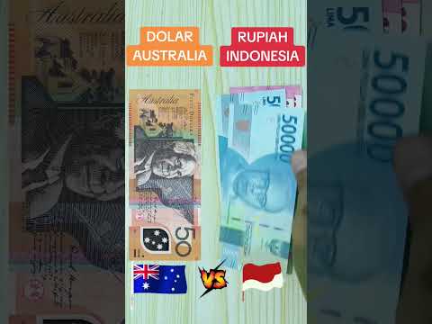 Perbandingan Uang 50 Dolar Australia ke Rupiah Indonesia #shortvideo #shorts #viral