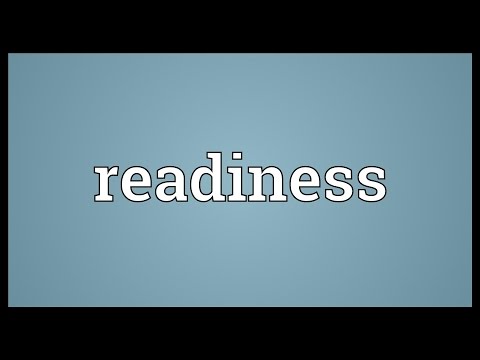 Readiness Meaning