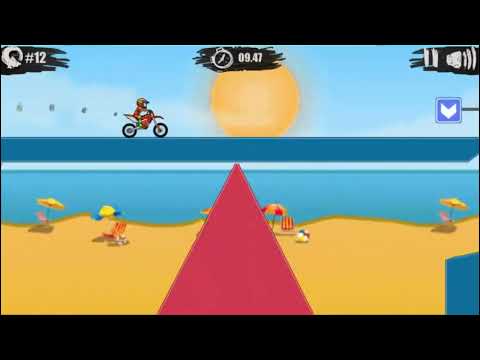 Moto X3M Pool Party (Poki) Level 12 Speedrun in 25.070s