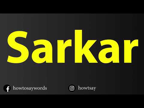 How To Pronounce Sarkar