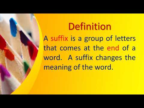 Suffix - ful