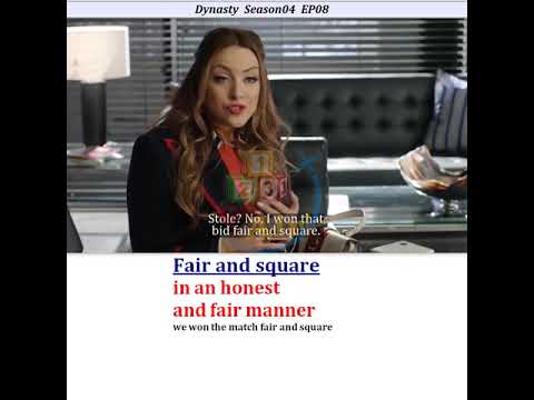 Fair and square- Meaning & Usage | Learn English with TV Shows & Movies