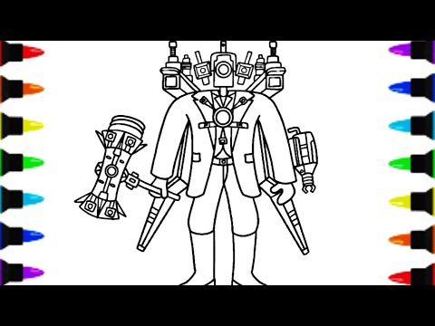 How to coloring page Upgrade Titan Cameraman/ Skibidi Toilet
