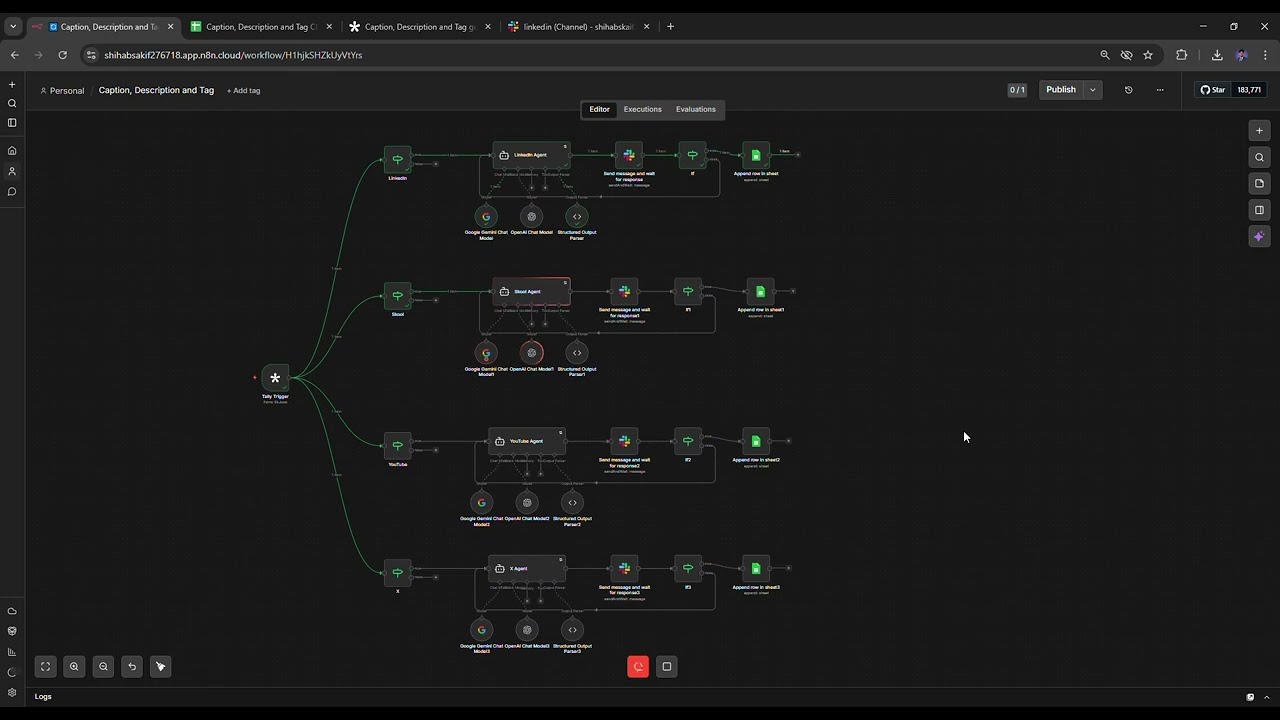 n8n Workflow: Auto-Post to LinkedIn, YouTube, X & Skool (AI + Slack)