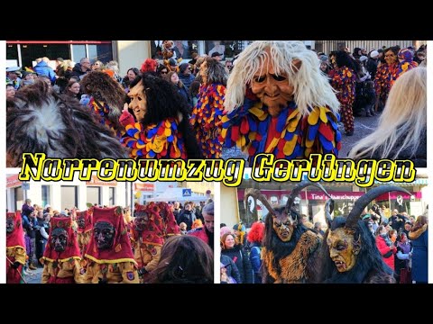 Narrenumzug in Gerlingen 🎉🪅🧨 2025 Baden - Württemberg 🇩🇪 Carnaval