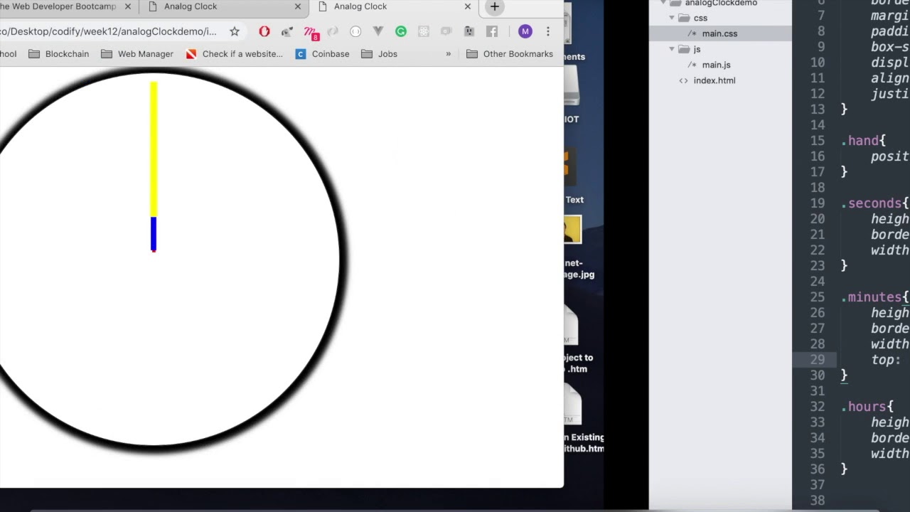 JavaScript Analog Clock Tutorial