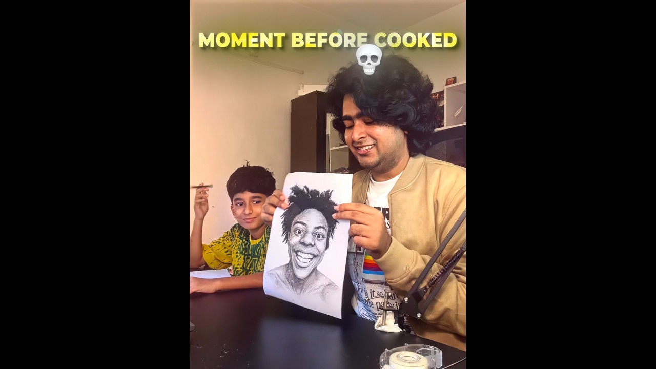 He really did this to my drawing 💔😭