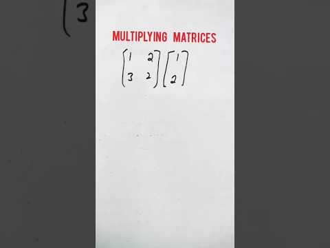 Multiplication of Two Matrices | #matrix #multiplication #maths #shorts