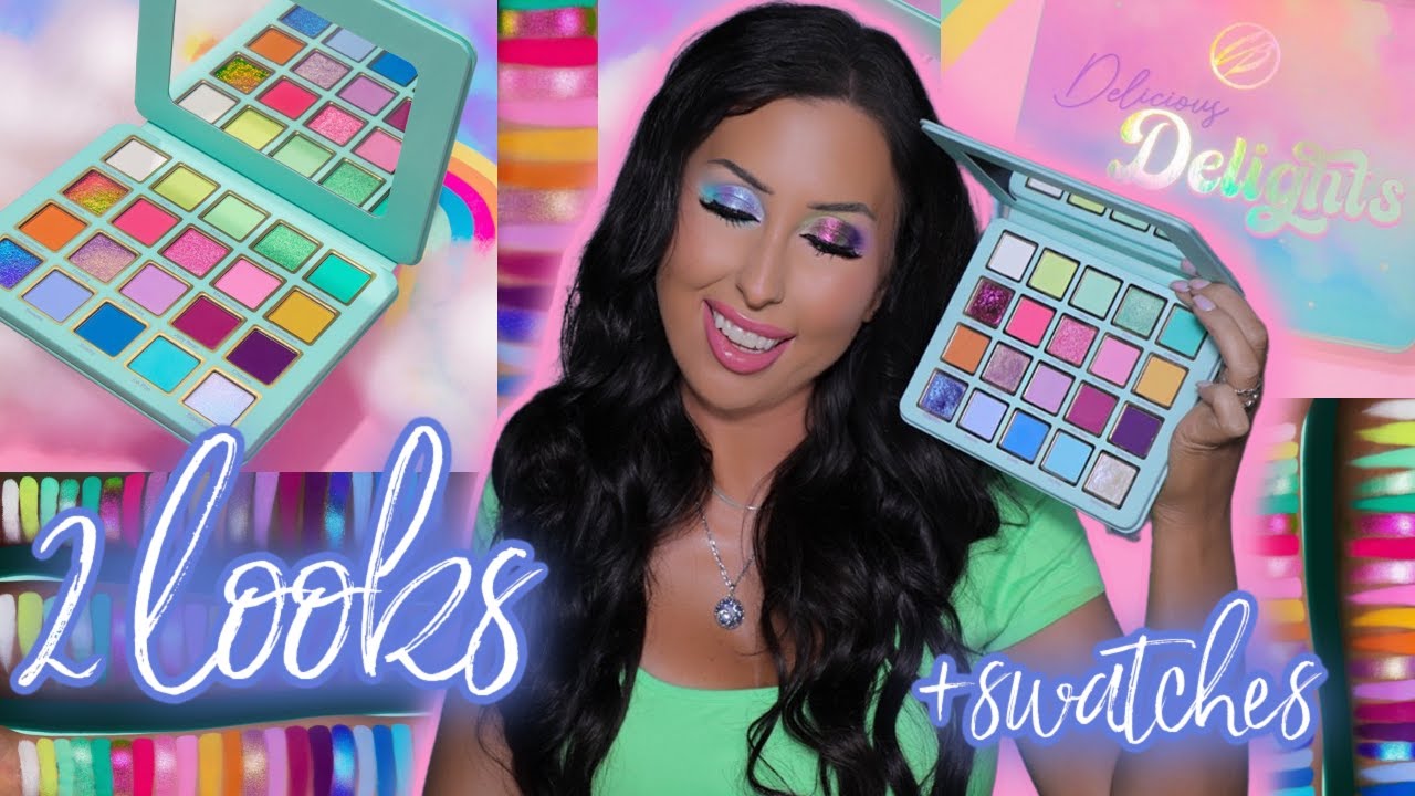 COSMIC BRUSHES DELICIOUS DELIGHTS PALETTE | SWATCHES & 2 LOOKS Cosmic Beauty