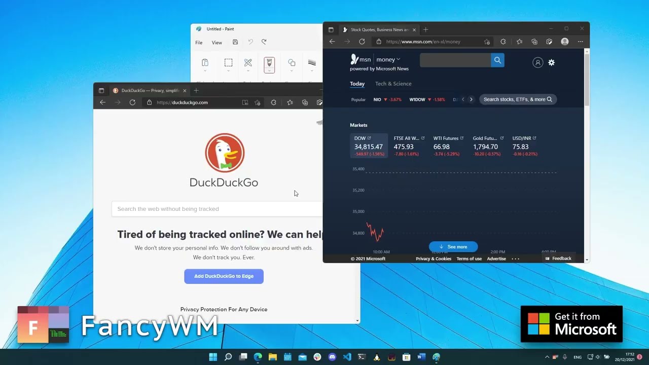 FancyWM — Tiling Window Manager for Windows 10 11