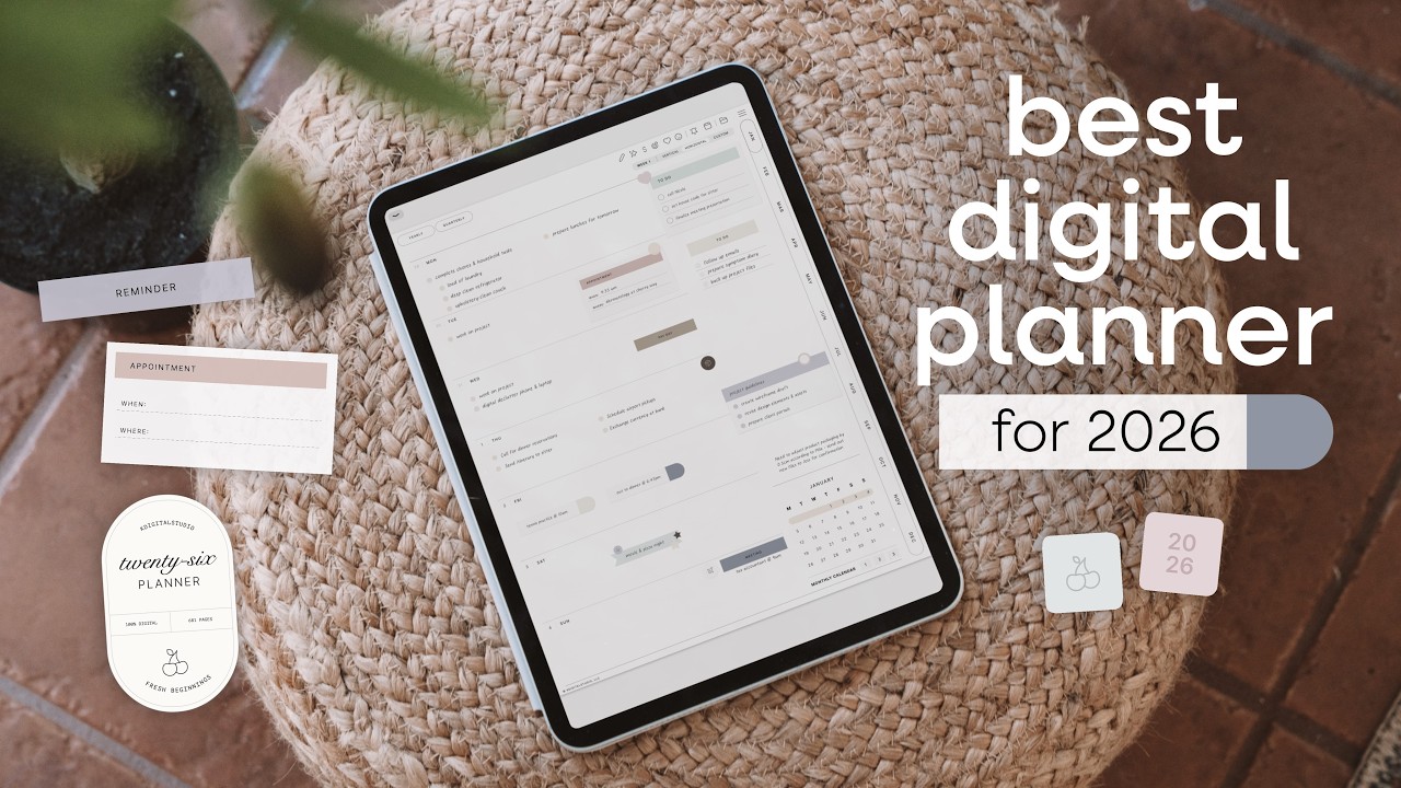 BEST Digital Planner for 2026 | Cyberry, Integrations, Customizable