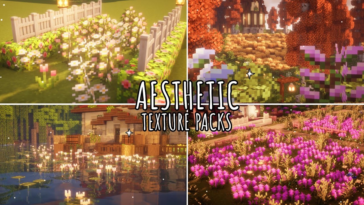 ˚‧｡⋆🌻Aesthetic Minecraft Texture Packs!🍓✩‧₊˚ -- Minecraft Resource Pack Showcase