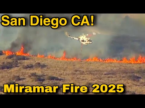 Fire Breaks Out at Marine Corps Air Station Miramar Near San Diego!