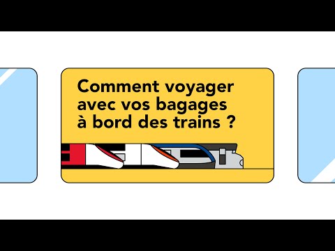 Comment voyager avec vos bagages à bord des trains ? 🛄