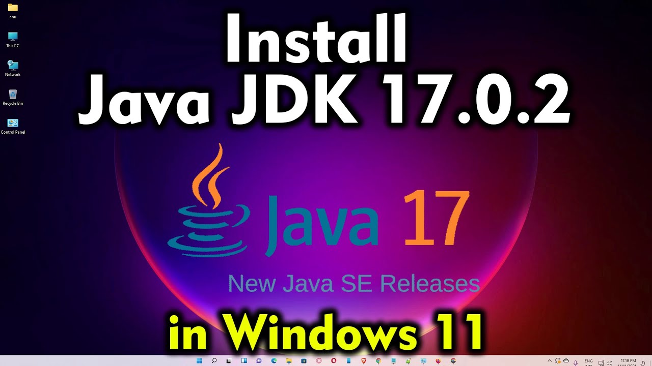 How to Download & Install Java JDK 17.0.2 on Windows 11 |  Set Path & JAVA_HOME for Java Programming