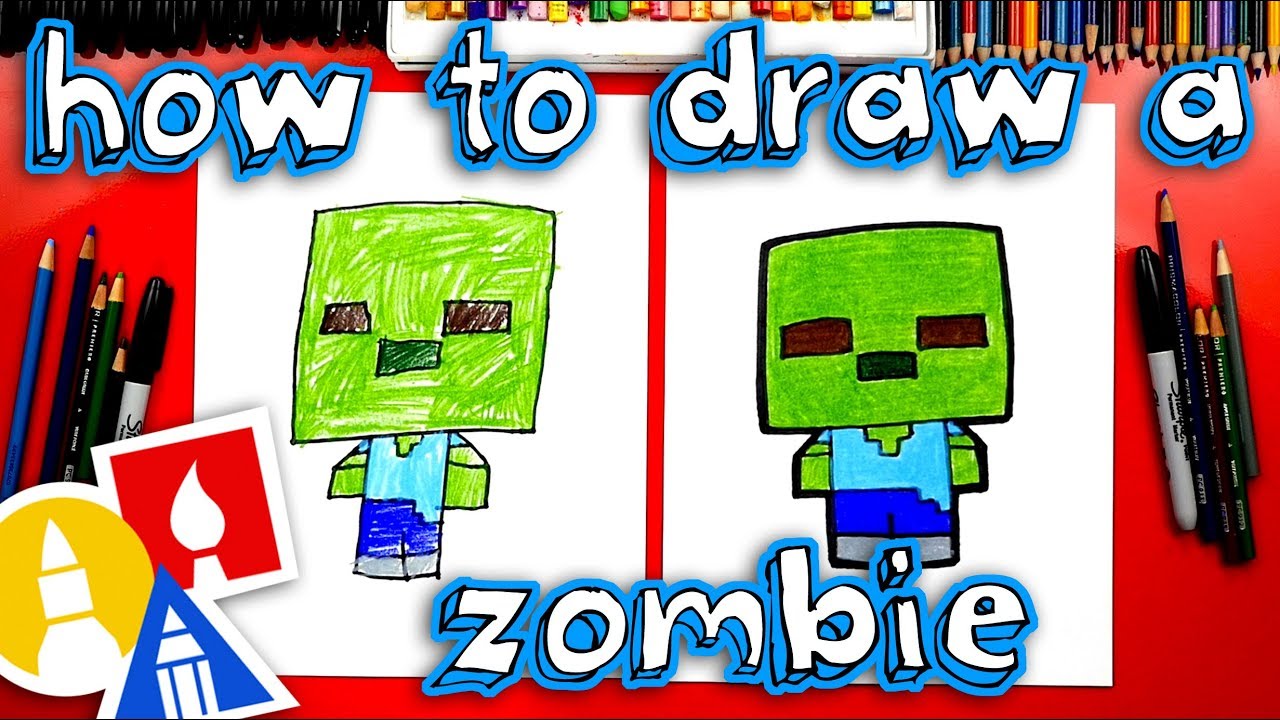 How To Draw Minecraft Zombie Cartoon