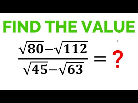 Can You Find ? The Simplified Value of The Radical Problem
