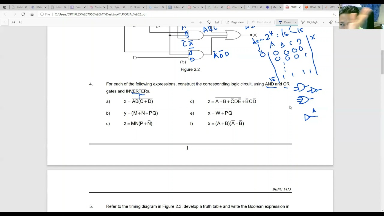Digital Electronics-Tutorial 2(part1)