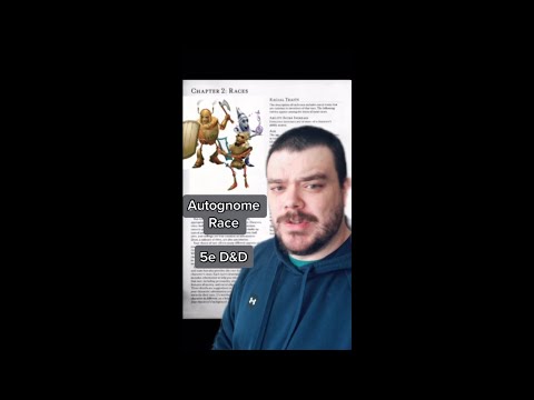 Autognome Race 5e D&D #shorts