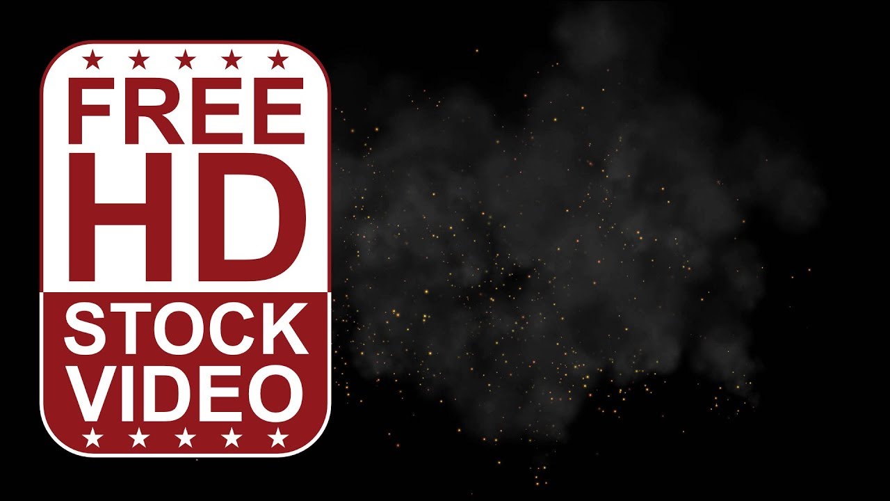 Free Stock Videos – abstract animated grey smoke with fire sparks on black background 2D