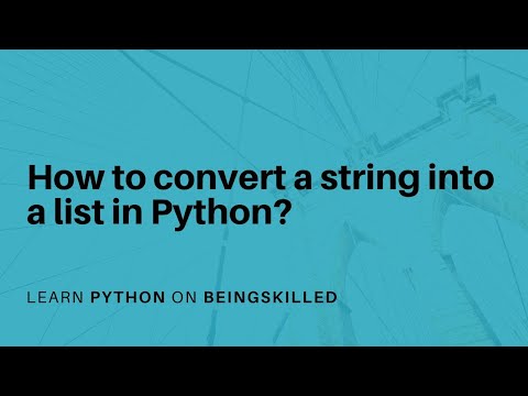 How to convert a string into a list in Python?