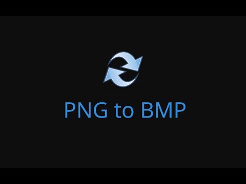 How to convert PNG to BMP file online for free!