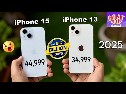 iPhone 13 & 15 Price Drop: Flipkart Big Billion Day 2025 vs GOAT Sale🔥Bank Offer & Date Explained!