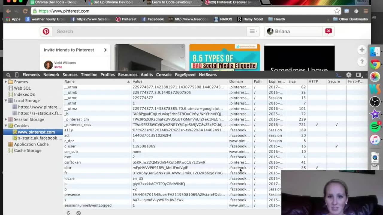 Chrome Dev Tools: Resources Tab