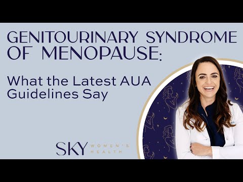 Genitourinary Syndrome of Menopause: What the Latest AUA Guidelines Say