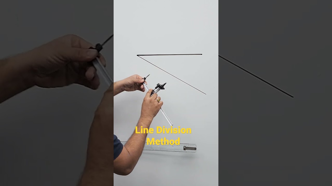 How to divide a line into equal parts