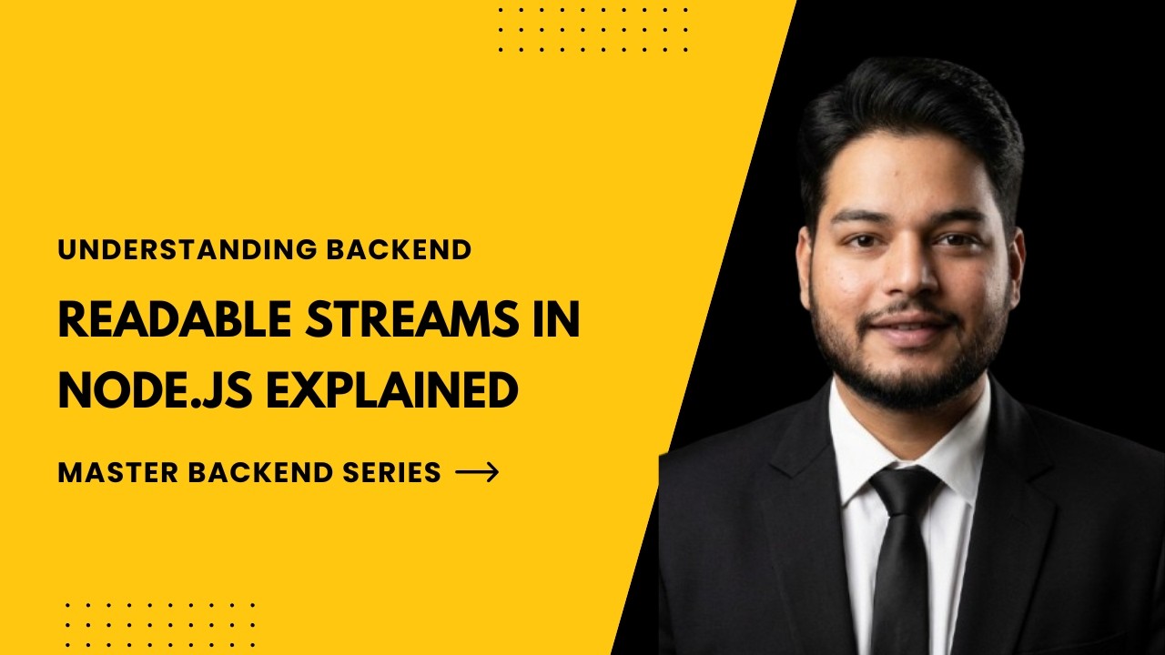 Readable Streams in Node.js Explained | What is a Readable Stream?  | Readable Stream Made Easy