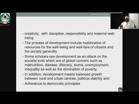 POS 306 Approaches To The Definition Of Development