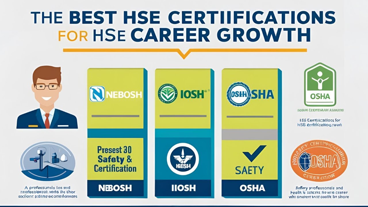 Best HSE Certifications for Career Growth (NEBOSH, IOSH, OSHA) @TheHSECoach