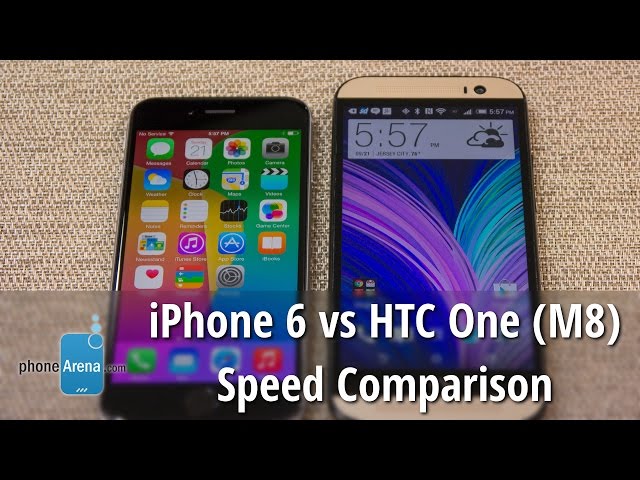 iPhone 6 beats the HTC One (M8) in our speed comparison - PhoneArena