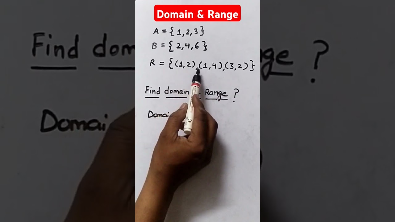 How to find domain and range ? #sets  #class11 #maths #domainandrange