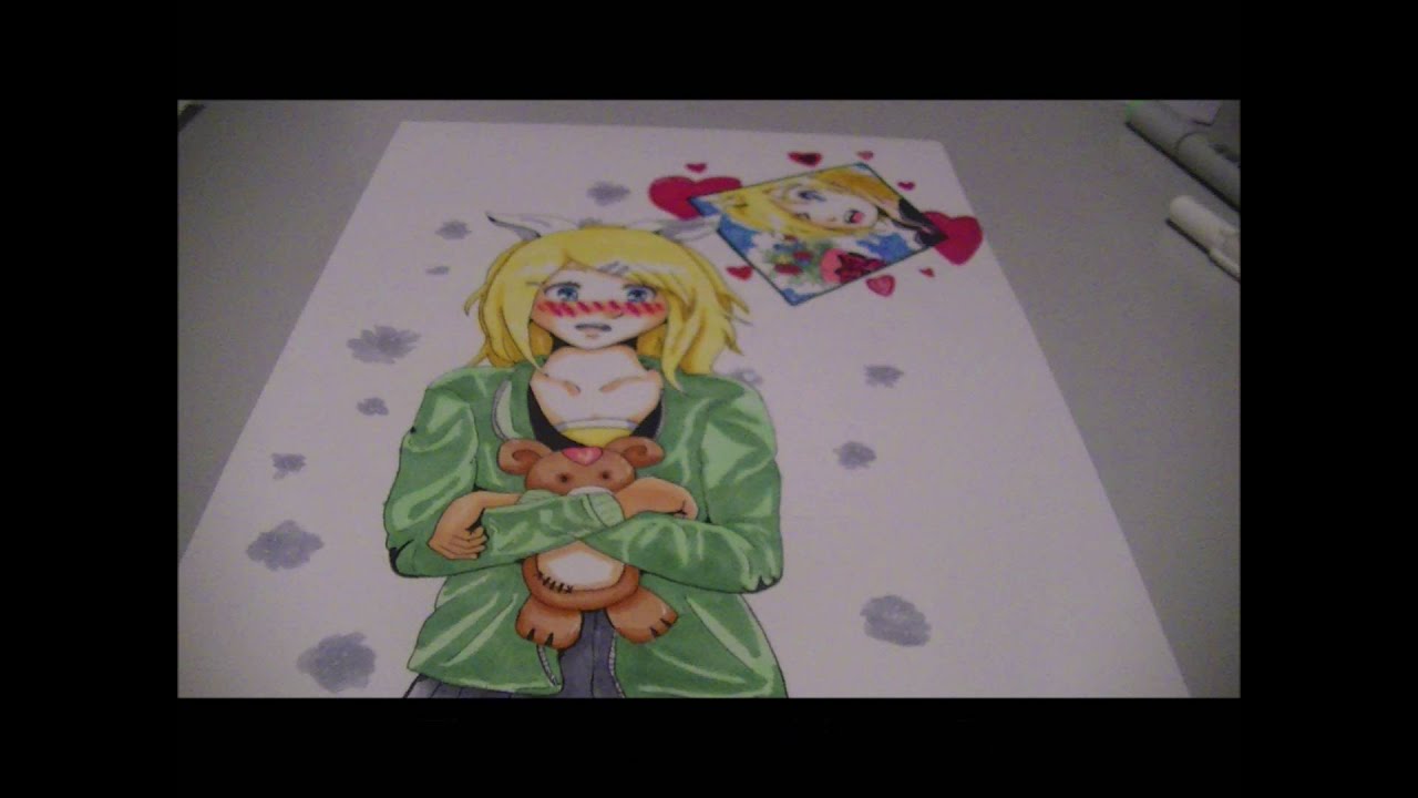 Copic Drawing: Rin and Len